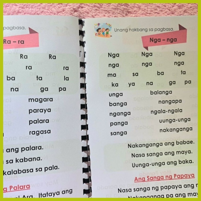 ۞ ┏ Unang Hakbang sa Pagbasa/ Reading for Beginners Ringbind Workbook A4 size | Shopee Philippines
