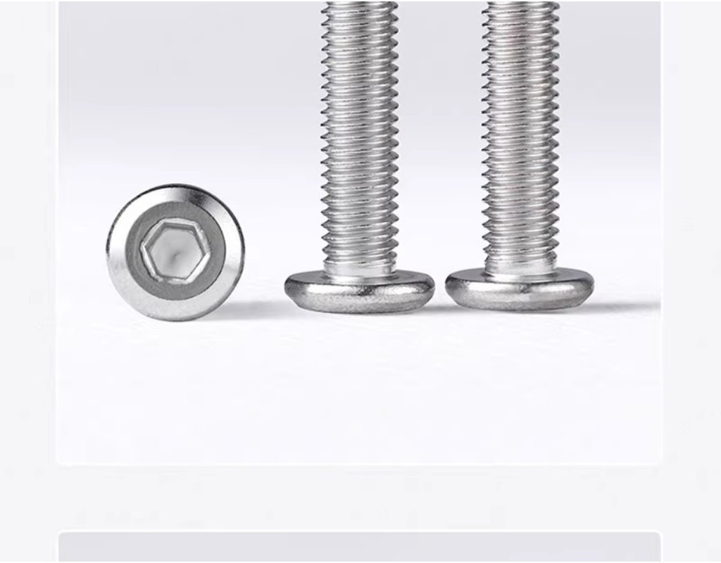 [RL] Chamfered Head Hex Socket Screw Flat Round Head Allen Key Bolt 304 ...