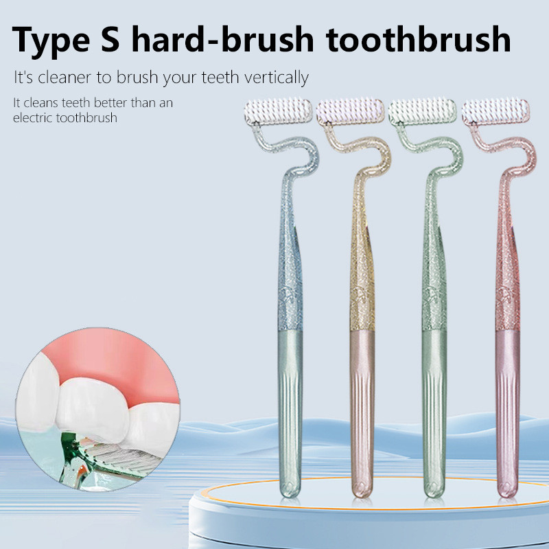 S-shaped vertical brush toothbrush Toothbrush Adult Science Special ...