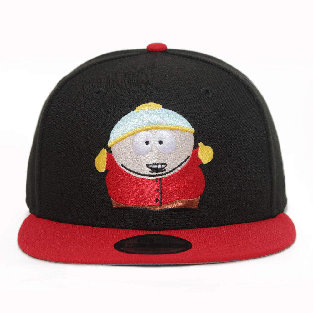 New Era x South Park Cartman Black on Scarlet Red 9FIFTY Snapback Cap ...