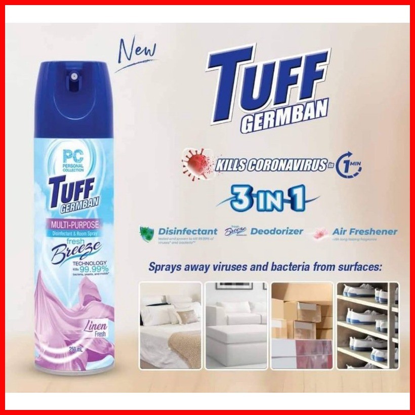 ♂ PC TUFF DISINFECTANT AND ROOM SPRAY 250ML | Shopee Philippines