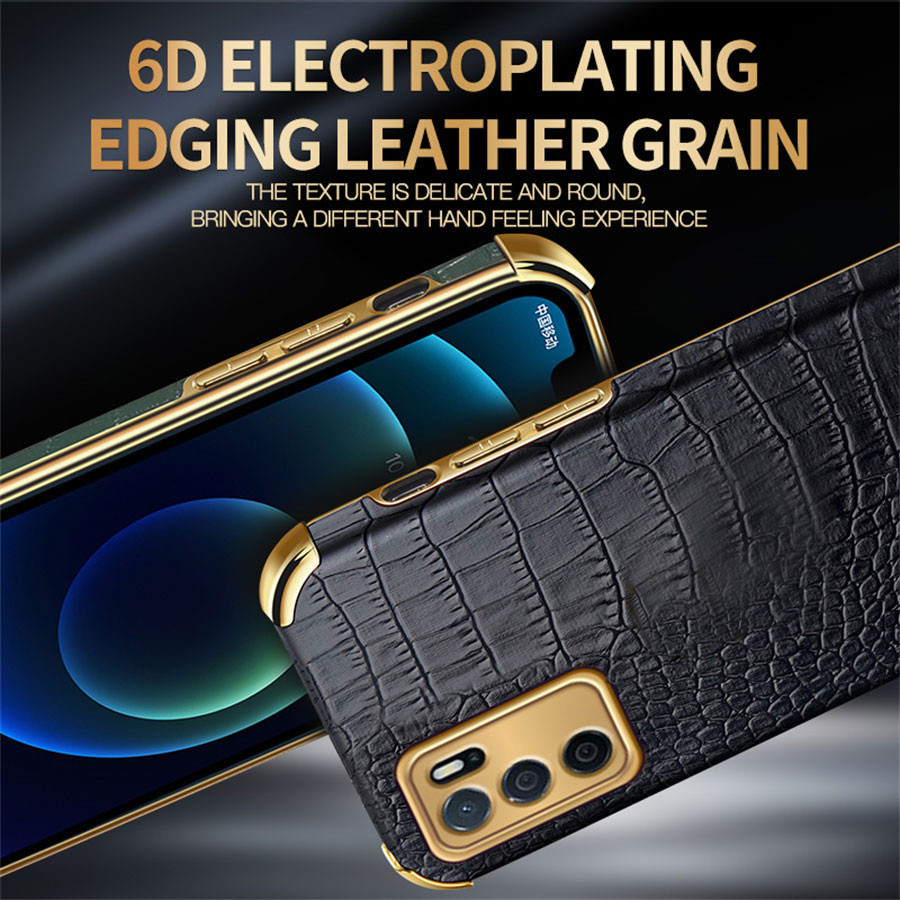 Crocodile Pattern Leather Shockproof Phone Case For OPPO Reno 11 Pro ...
