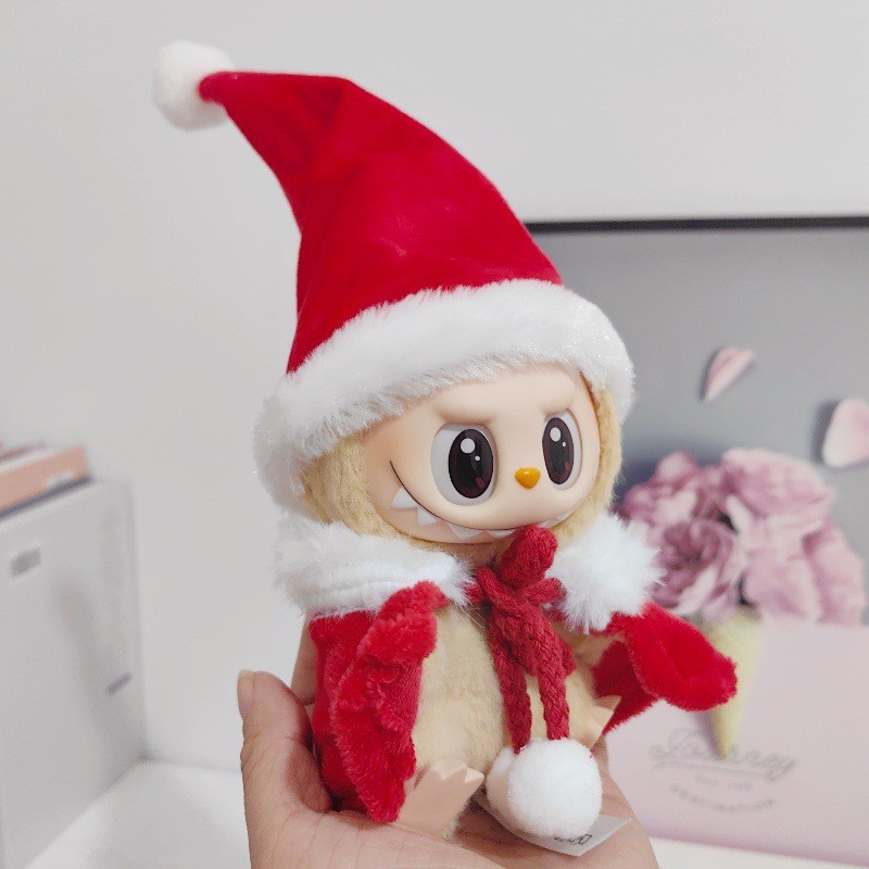 Labubu V1 Christmas Cloak Doll Clothes Labubu V2 Gingerbread Man ...