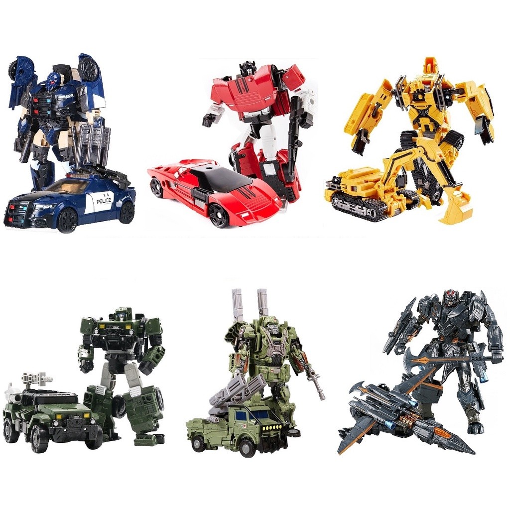 ♞Optimus prime bumblebee megatron constructicons devastator combiner ko ...