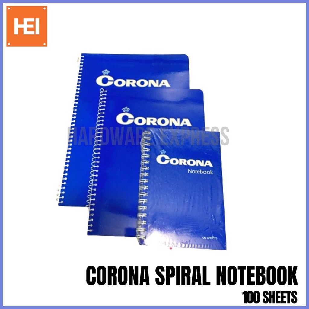 ♀ ♠ CORONA Spiral Notebook 60 & 100 Leaves | Shopee Philippines