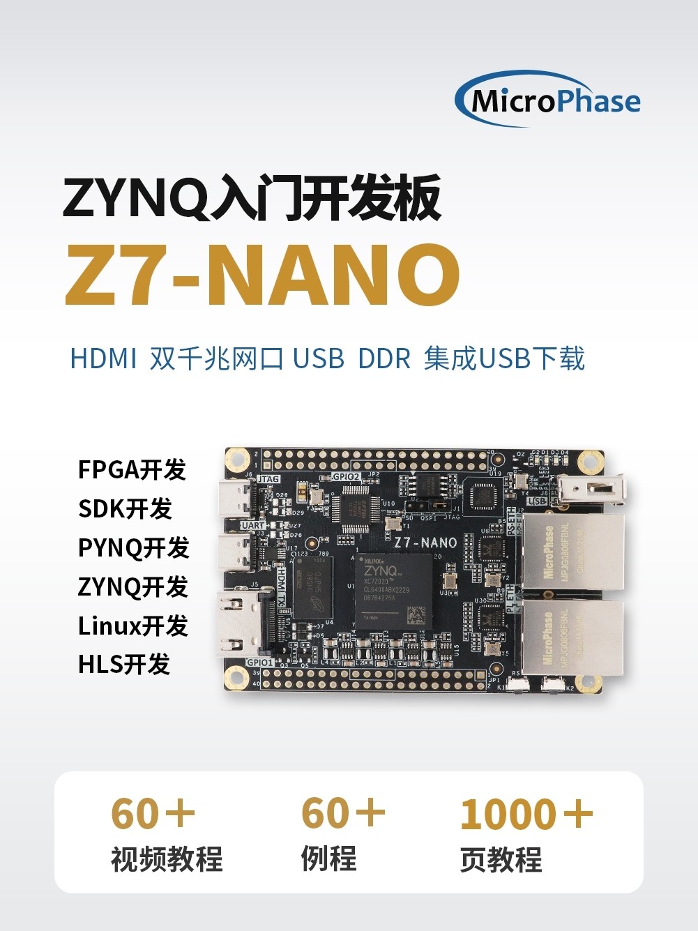 Micro phase Z7Nano XIX FPGA development ZYNQ core board 7020 7010 PYNQ ...