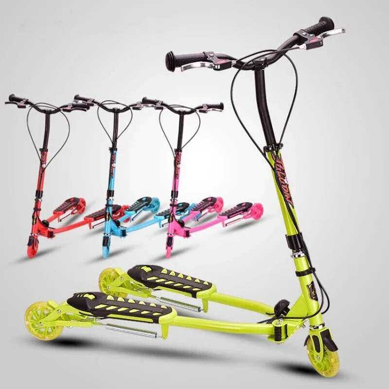 Rf-101 Portable Children's Frog Kick Flash Double Pedal Three Wheel ...