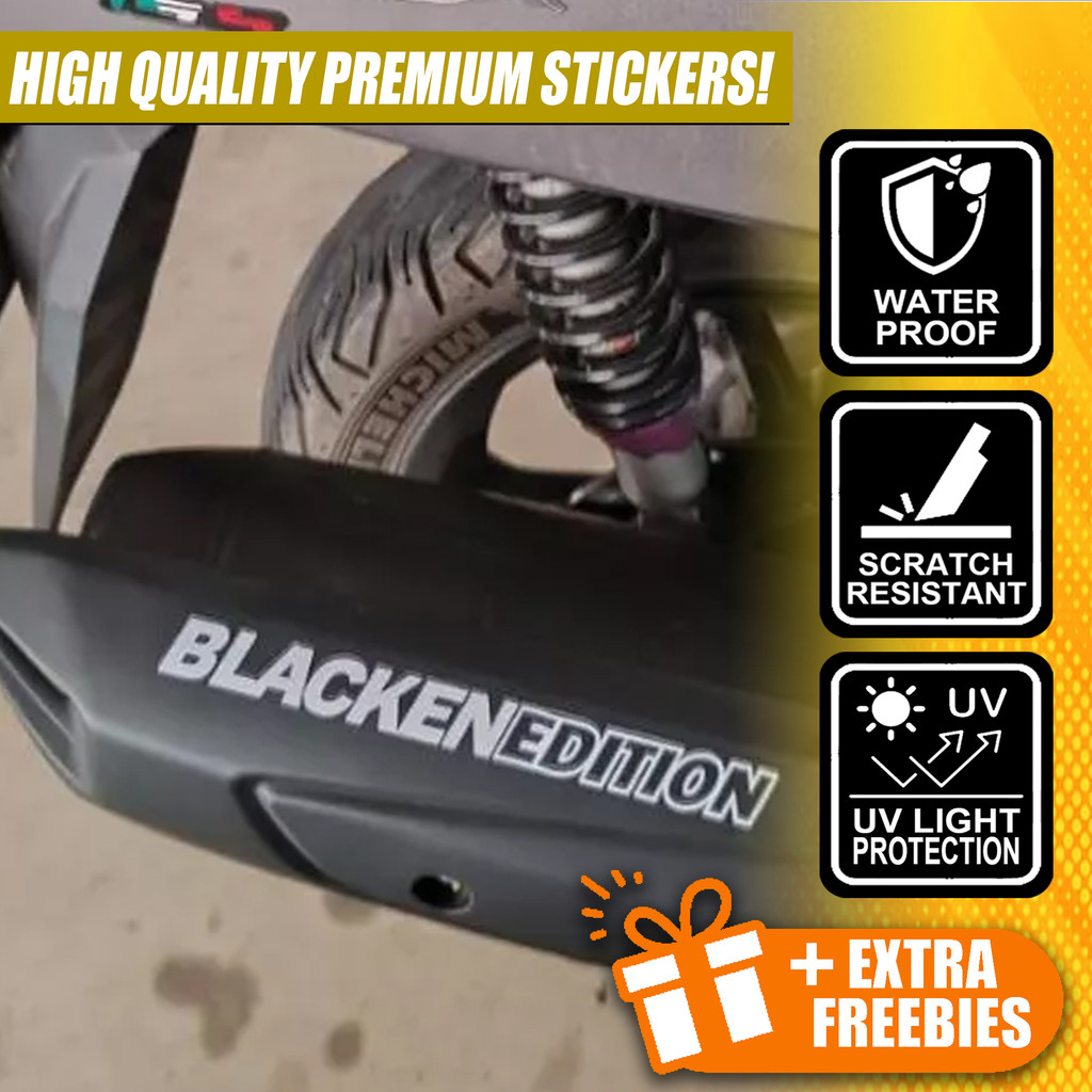 Shadow Blacken Edition Sticker for Motor Motorcycle Waterproof Stickers ...