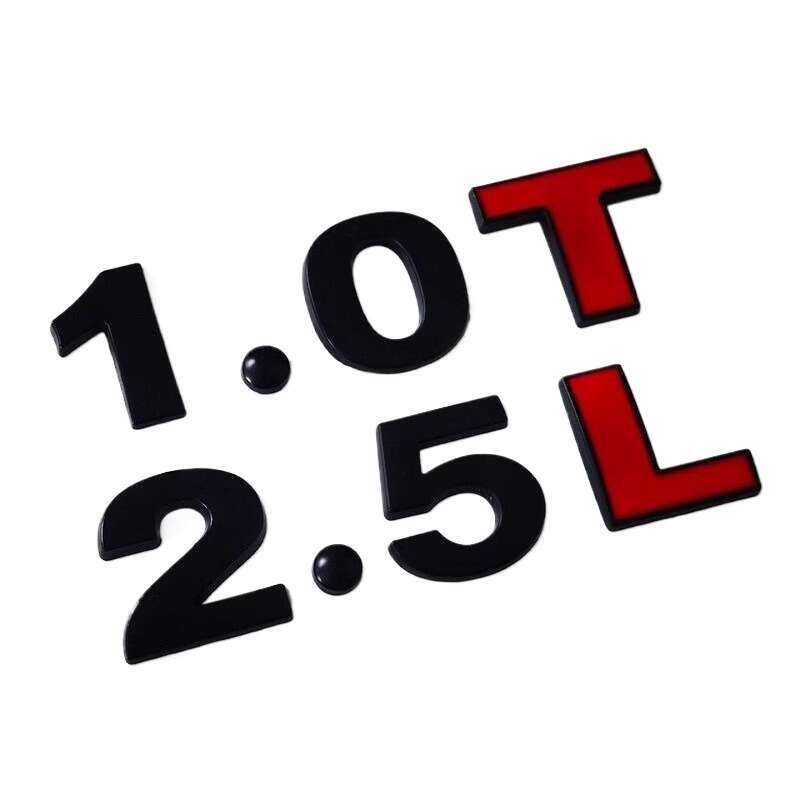 Solid metal Ingles na titik, personalized modification number sticker ...