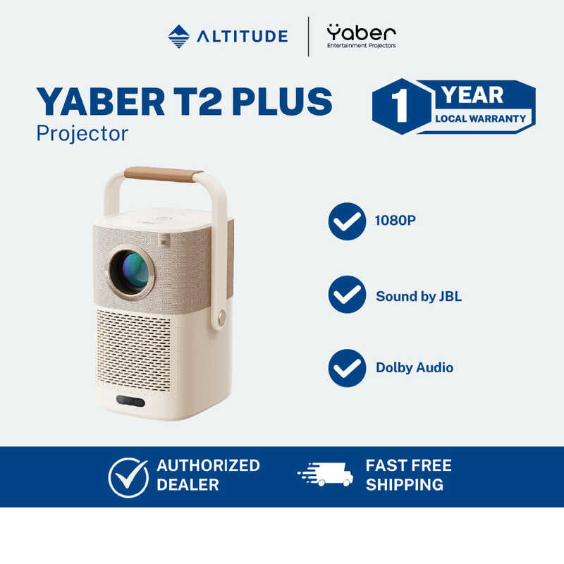 Yaber Entertainment Projector T2 Plus Auto Focus Portable 1080P With ...