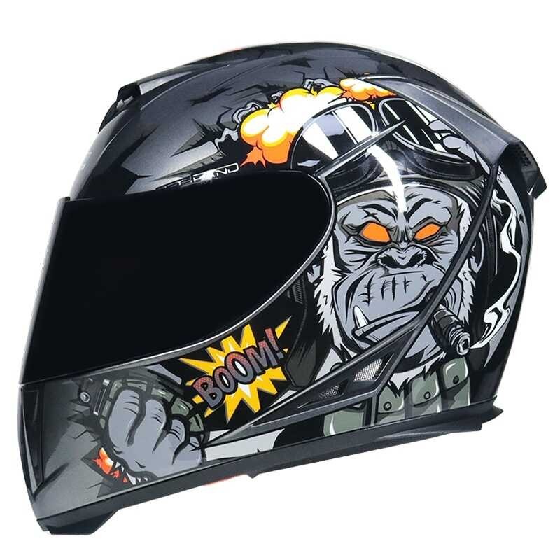91 Motorcycle Cte Cascos Full Face Helmets Double Visor Racing ...
