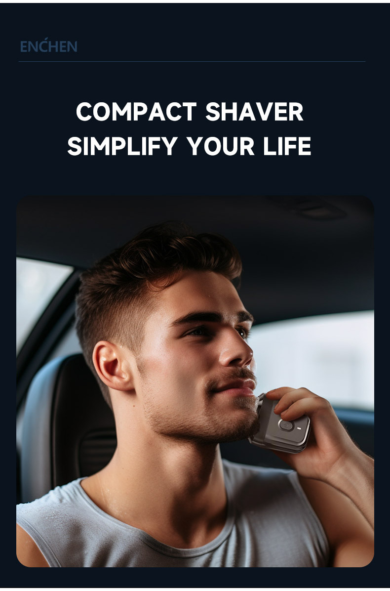 Enchen Portable Electric Shaver Rechargeable Trimmer Travel Mini Razor ...