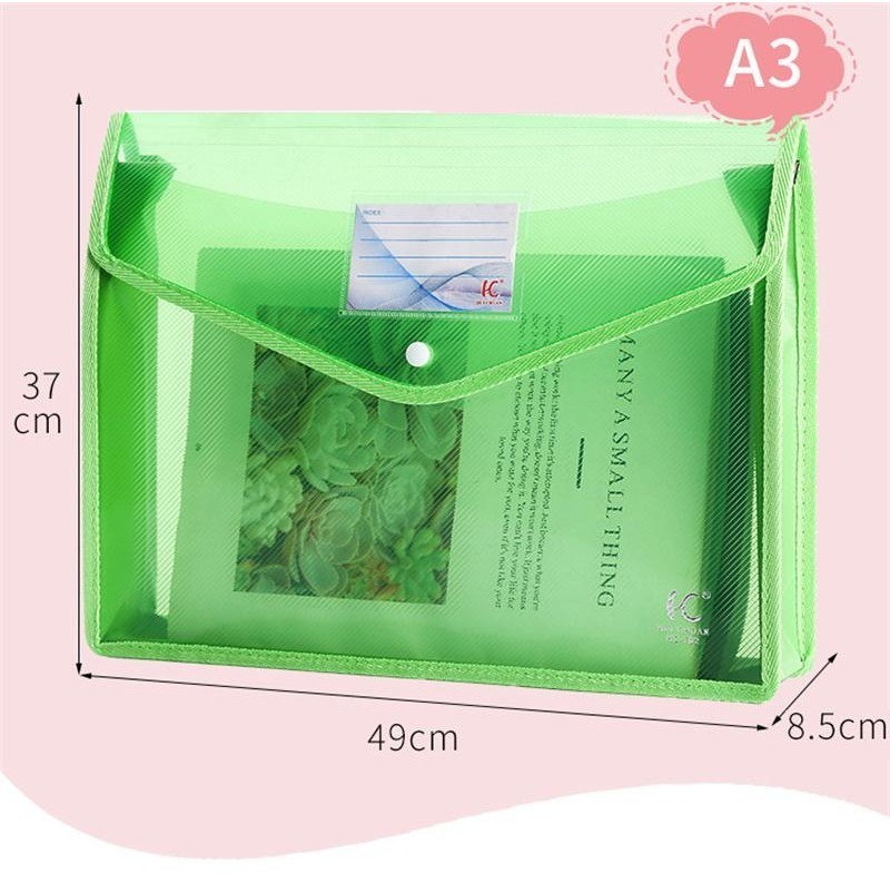 A3 / A4 / A5 / FC Horizontal Color Organ Bag Office Test Paper Storage ...