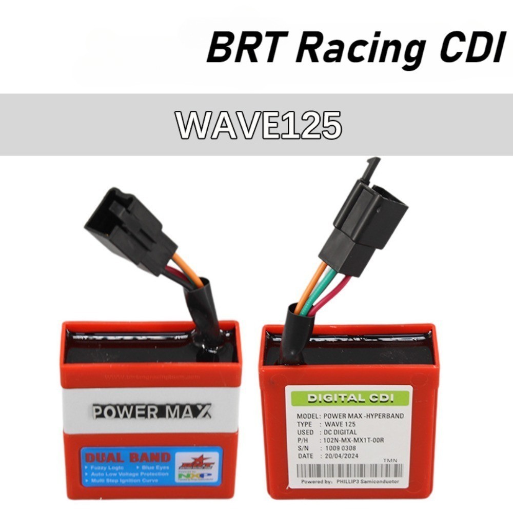 BRT Racing CDI WAVE125 XRM125 POWER MAX HYPER BAND DIGITAL CDI 4 PINS ...