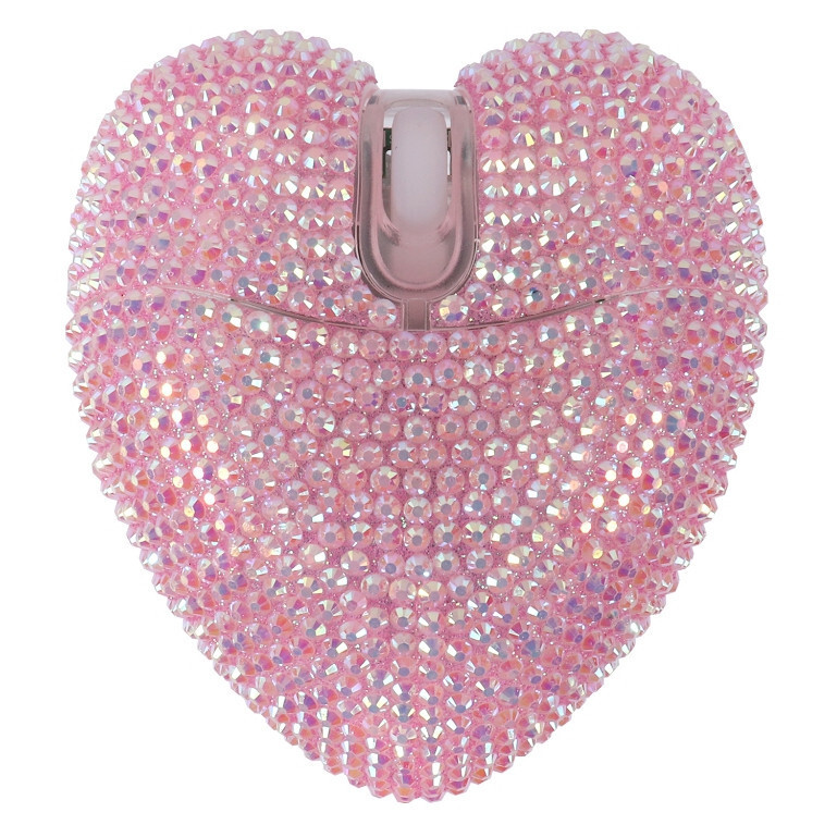 Cute Pink Rechargeable 2.4GHz + Bluetooth Dual - Mode Mini 3D Mouse for ...