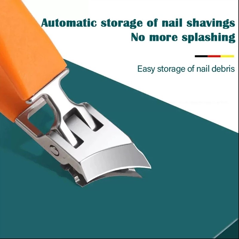 Oblique nail clippers Large opening Anti-splash Thick hard nail groove ...