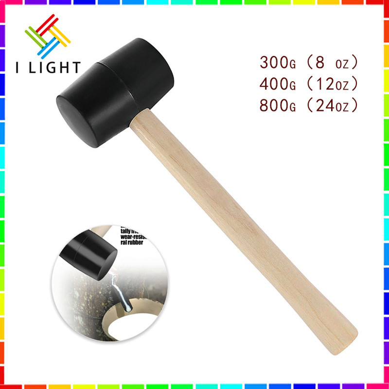 （Fast&COD）Tile Rubber Hammer Double-Faced Soft Mallet For Tiles 300g（8 ...