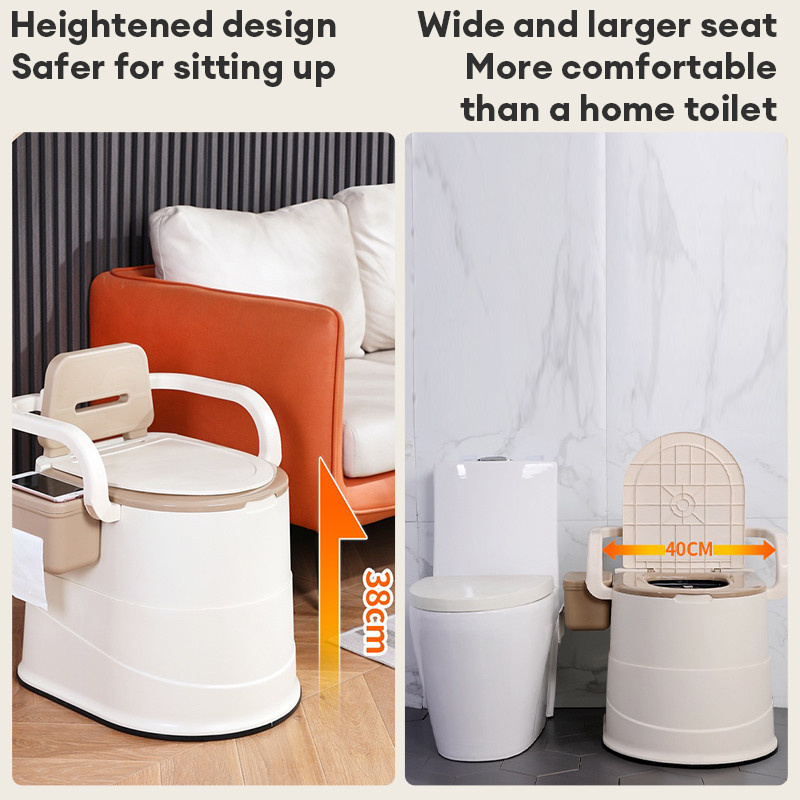 SHAYNE Portable Toilet Arinola for Adult Elderly Pregnant Patient ...