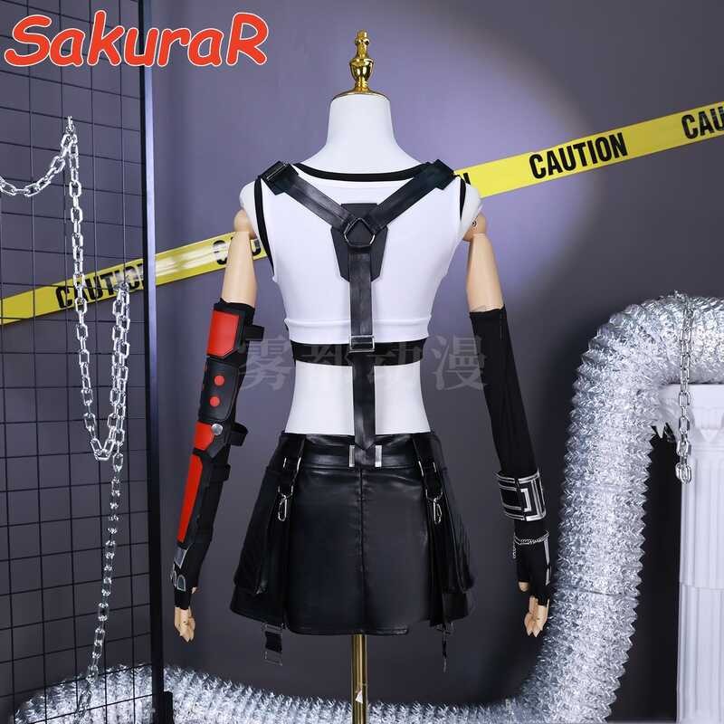 VII FF Game Cosplay Costume Tifa Lockhart Anime Role Play Halloween ...