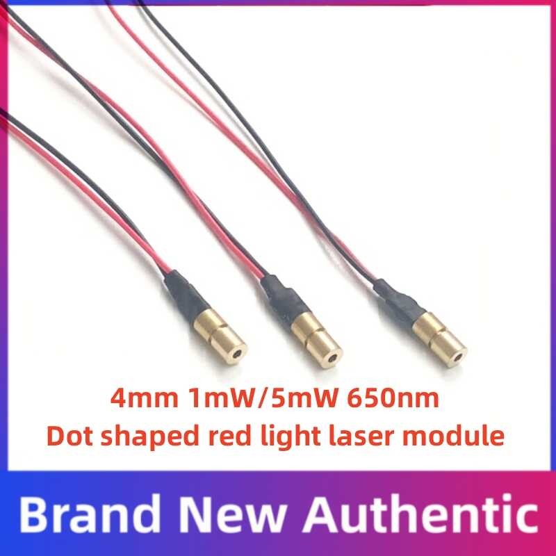 5 ☆ 10Pcs Small Size 4Mm 1Mw Dot Shaped Red Module Fine Micro Laser 5Mw ...