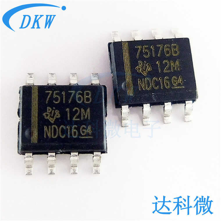 SN75176BDR silk screen printing: 75176B SOP-8 SMT communication transceiver IC brand new ...
