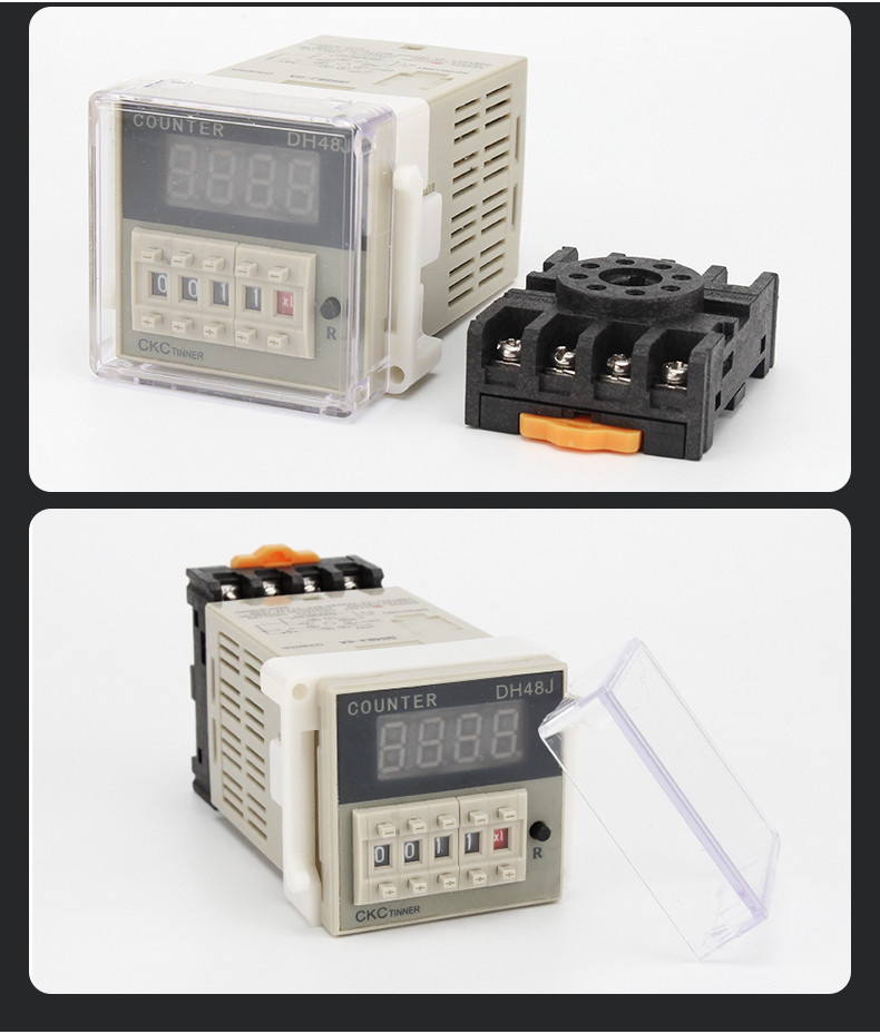 Omron Type, High Precision Digital Display Counter DH48J-8 DH48J-11A ...