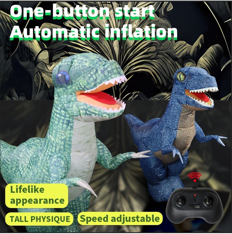 Inflatable dinosaur remote control toy car parody toy, inflatable ...