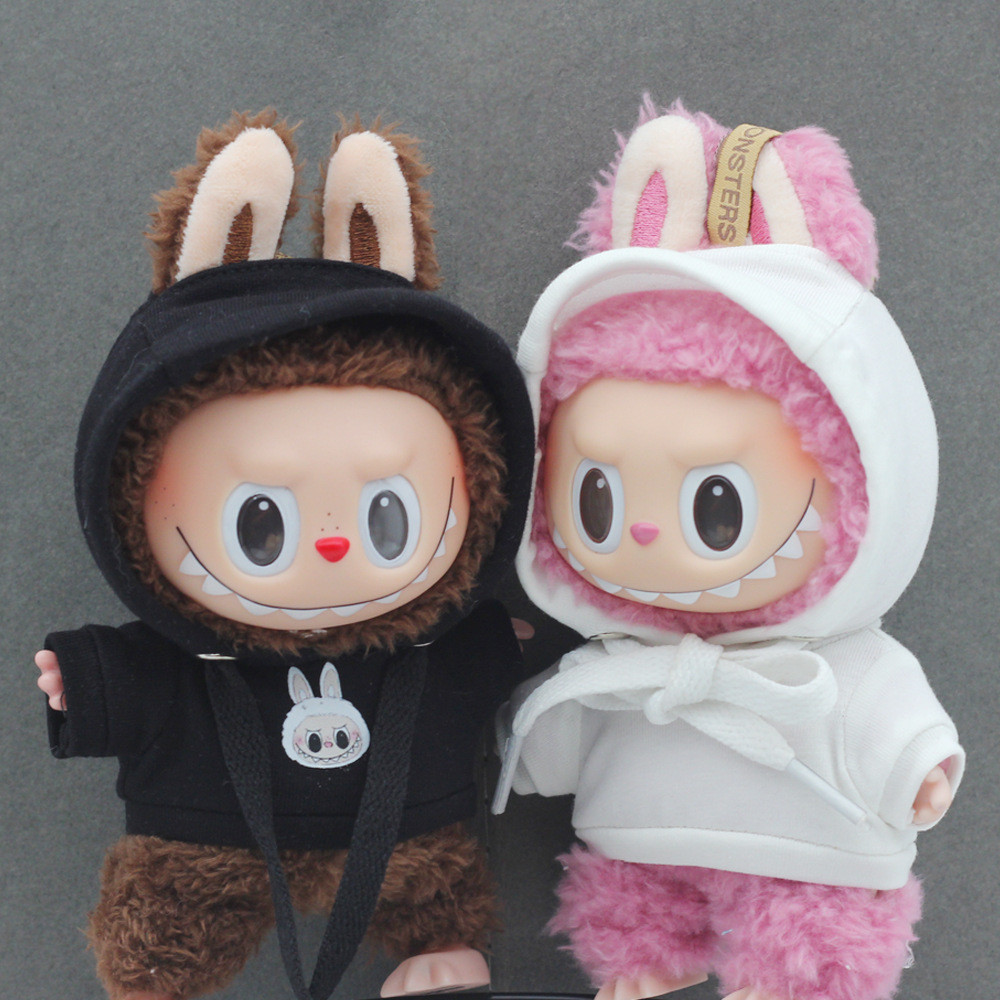 【Clothes Only】Labubu hooded sweater/17CM labubu clothes, suitable for ...