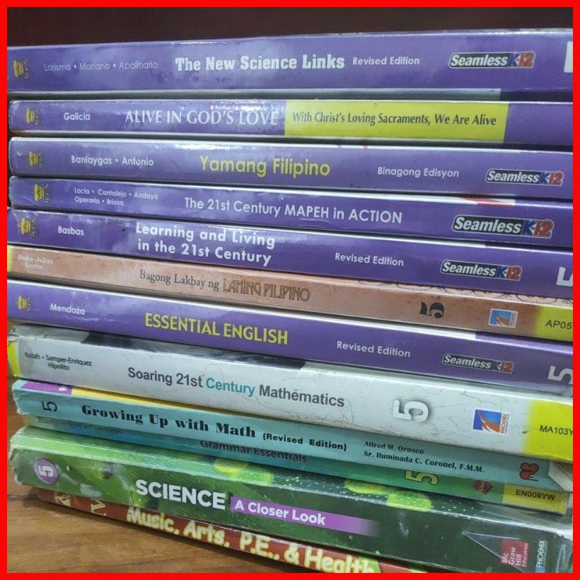 grade 5 text book rex phoenix school books study science english mapeh ...