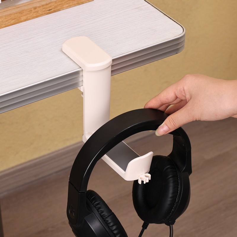 360 Degree Rotating Headphone Holder - No Punch Table Clip Hook ...