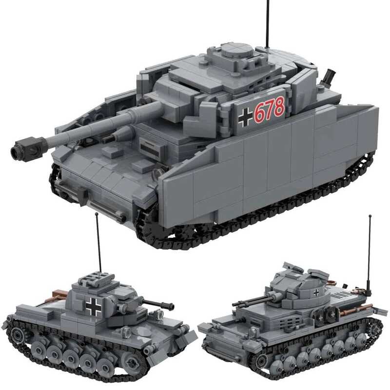 Tt WWII German Tank Panzer I II III IV Flakpanzer 103 Building Block ...