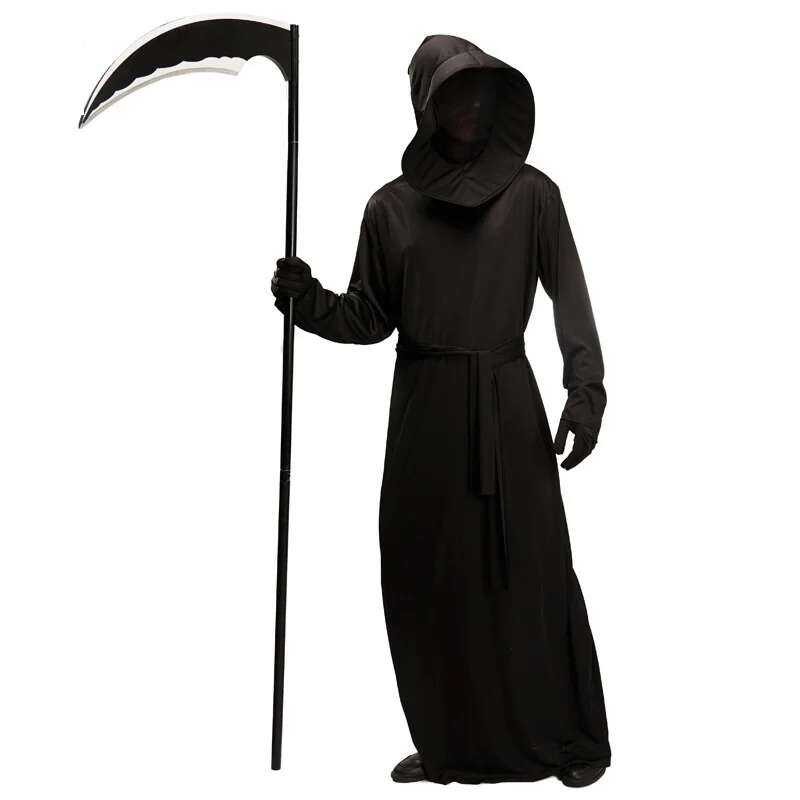 W Halloween Grim Reaper Katawan Horror Kamatayan Cosplay Black Cloak ...