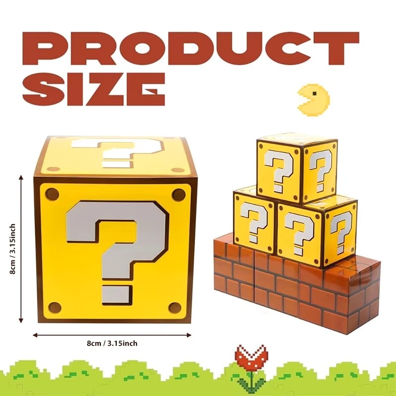 Super Mario Anime Peripherals Candy Box Cartoon Stars Question Mark ...