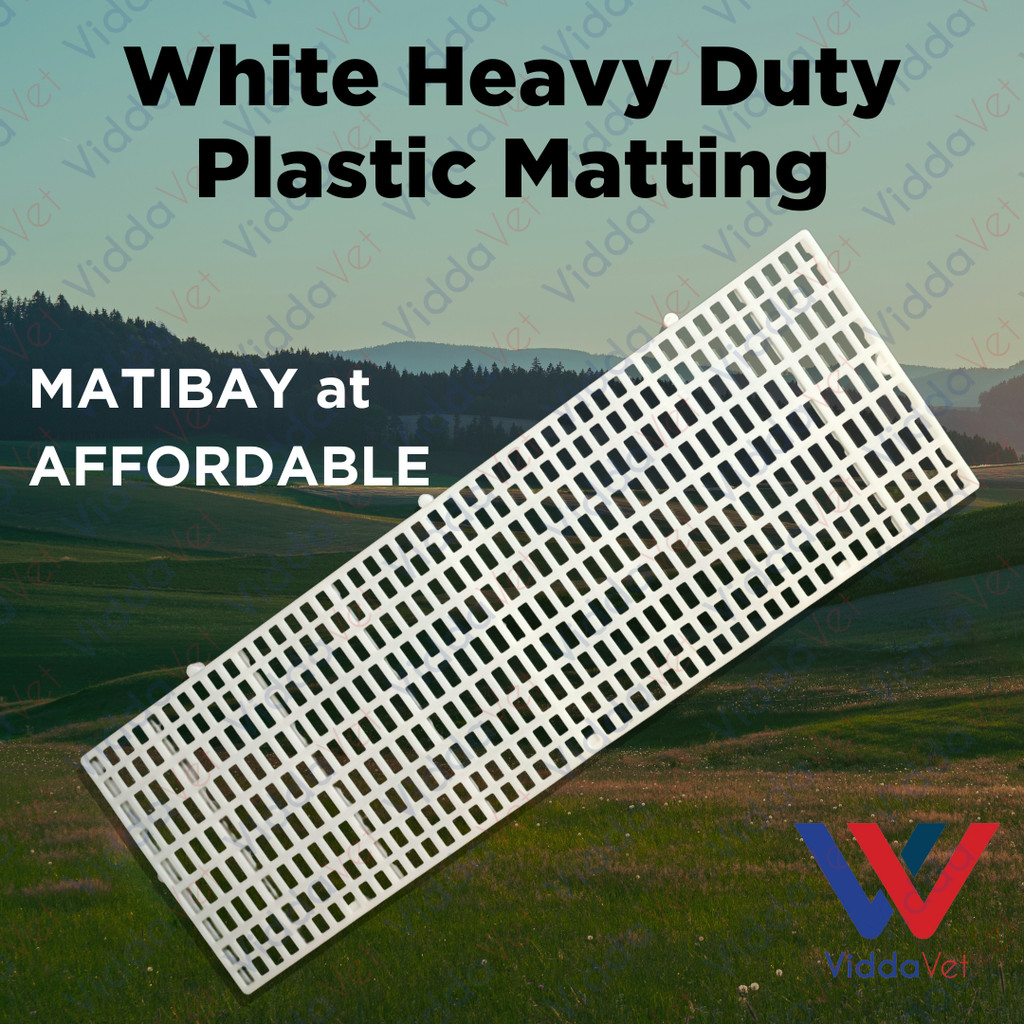 Viddavet 10pcs 1x3 Plastic Mattings White for pigs and dogs mattings ...