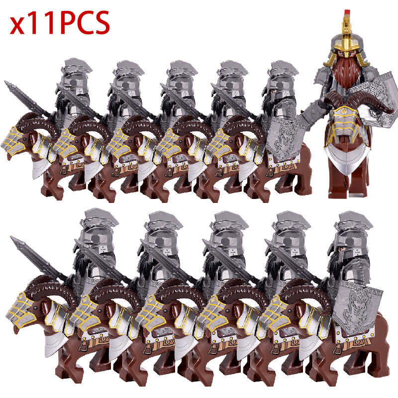 Medieval ☆ Lord Knight Dwarf Leader Warrior Soldier Figures Mount Goat ...
