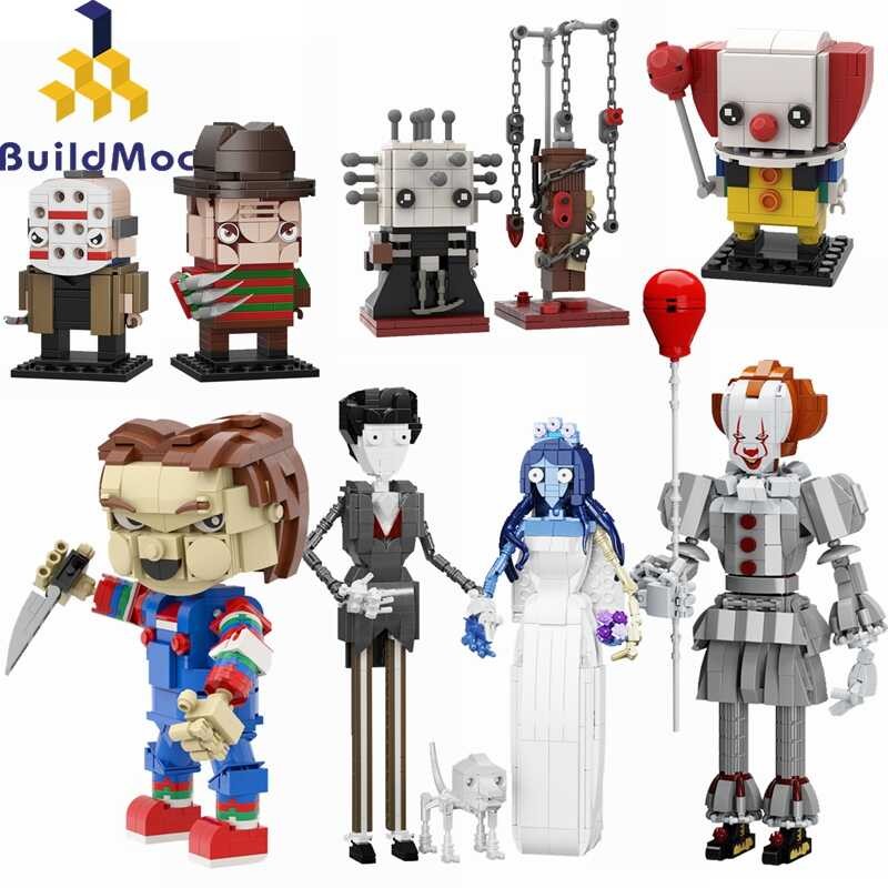Buildmoc ☆ Horror Movie Figures Stephen King It Pennywise The Clown ...