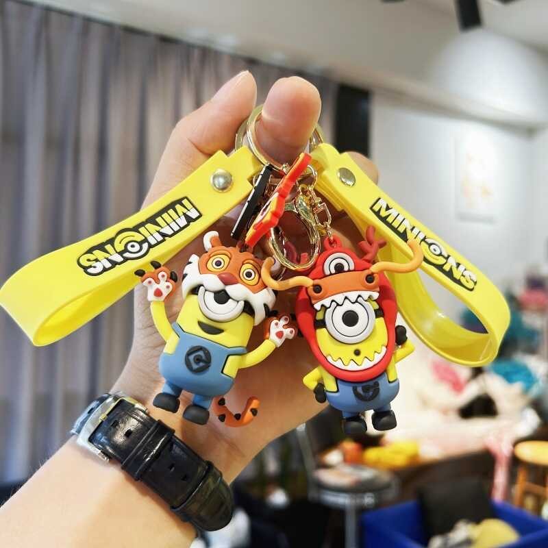 Product New Despicable Me 4 Anime Figure Minions Key Pendant Pvc Stuart ...