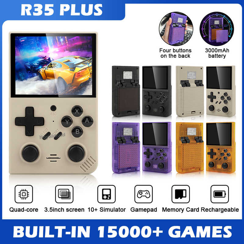 F2f R35 PLUS Retro Handheld Console 3.5 Inch IPS Screen 640X480 Ux ...