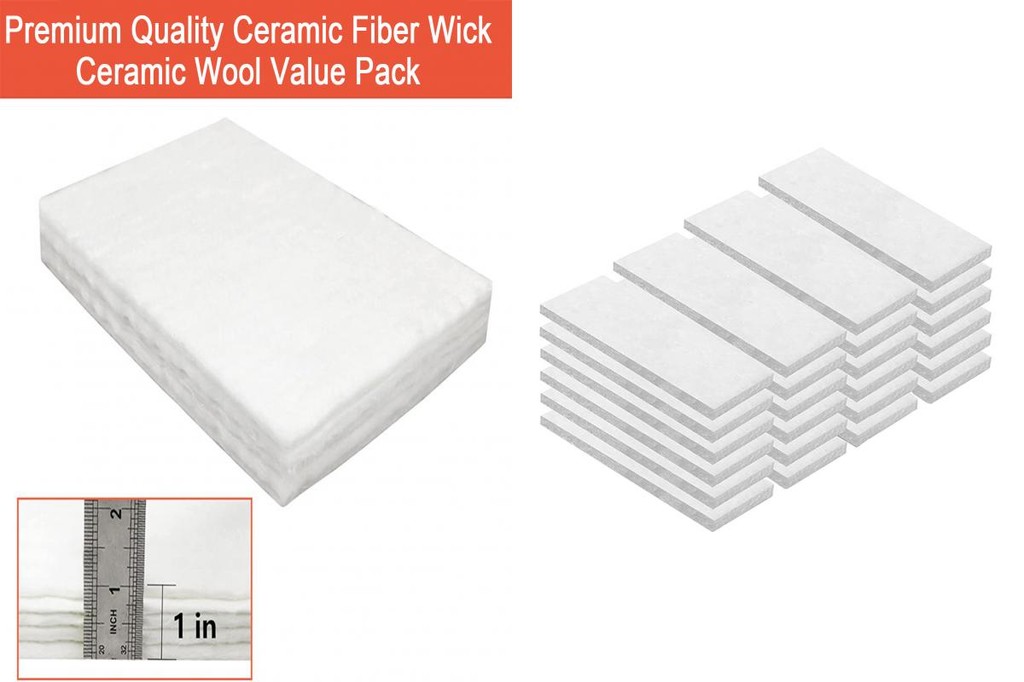 Replacement Wool Wick Efficient Fuel Burning Wick Diy Tabletop Fire-pit ...