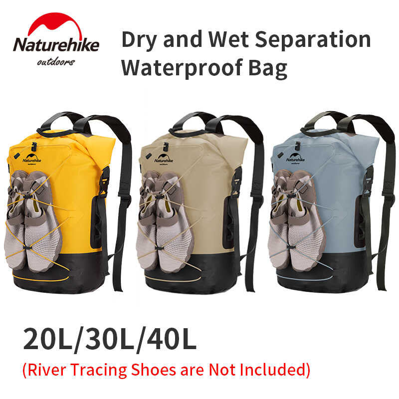 Waterproof Backpack Naturehike Dry Wet Separation High Capacity Ipx6 ...
