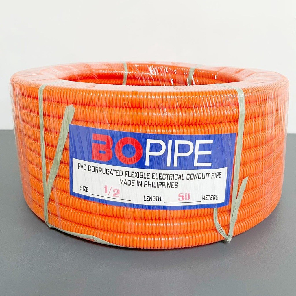 PVC Flexible Hose Orange 50/100m Per Roll Conduit Hose 1/2" 3/4" 1" Electrical Flexible Hose ...