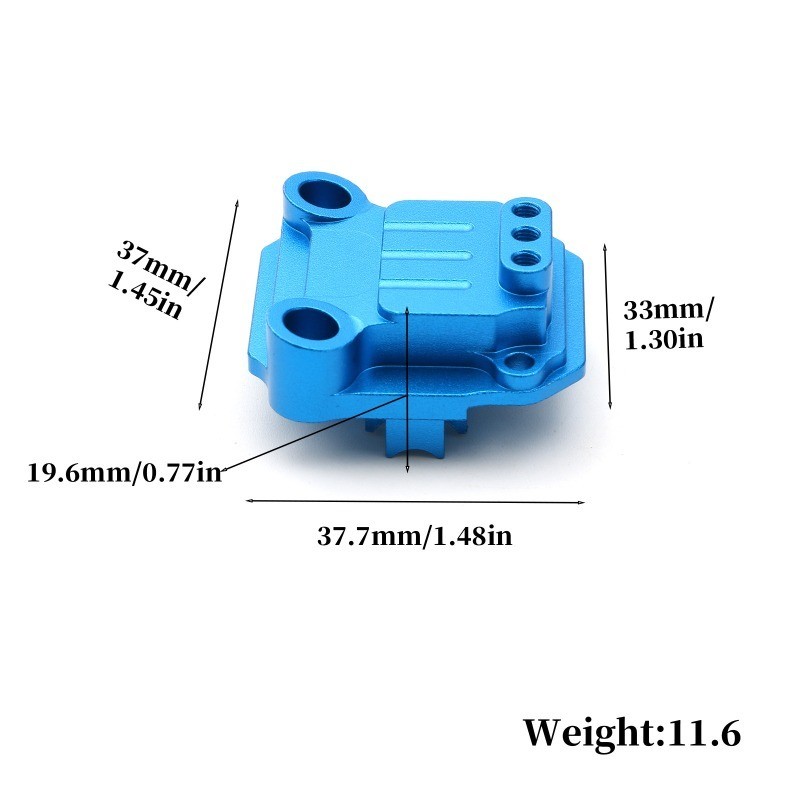 XTRA SPEED ALUMINUM REAR GEAR BOX COVER V2 FOR TAMIYA TA01/TA02/DF01 ...
