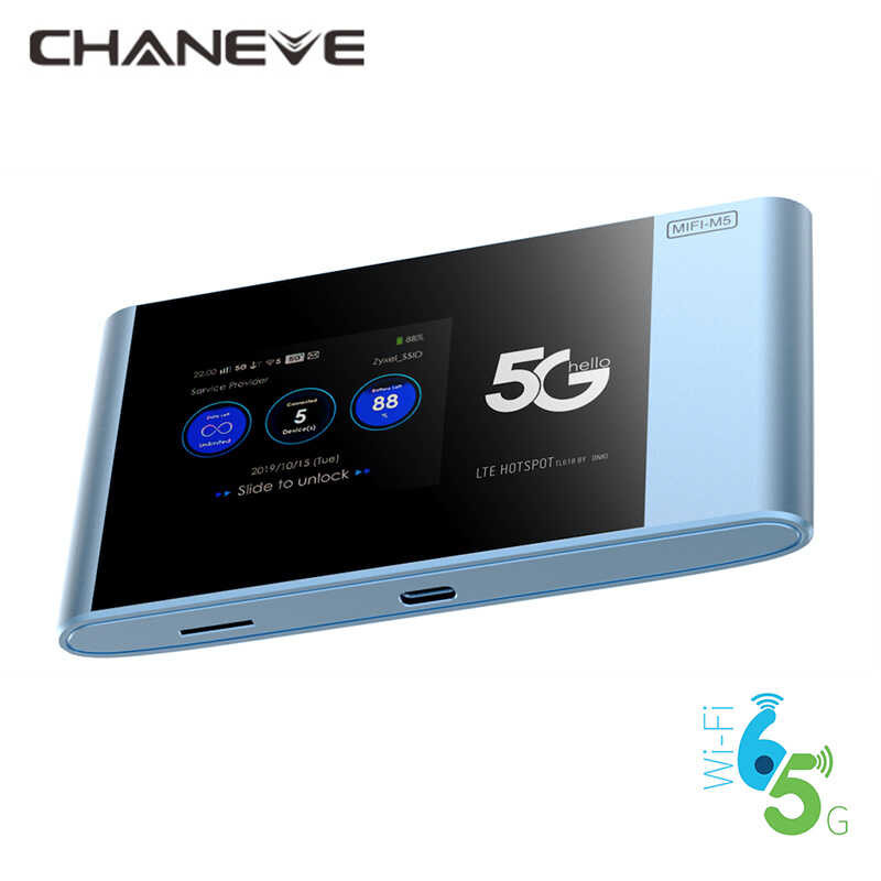 VE 5G Mobile Hotspot Pocket LTE 4G Mifi Portable Wifi 6 Dual Band ...