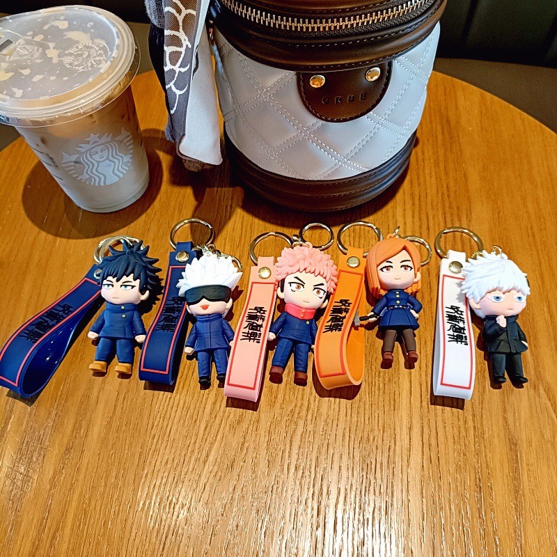 Jujutsu Kaisen Chibi Keychain Gojo Satoru Itadori Yuji Custom Keyrings ...