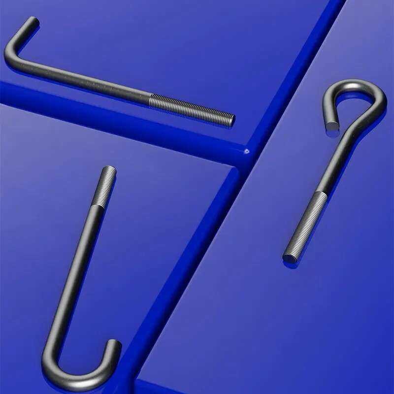 L-shaped Anchor bolt anchor screw pre buried foot wire welding bolt 7 ...