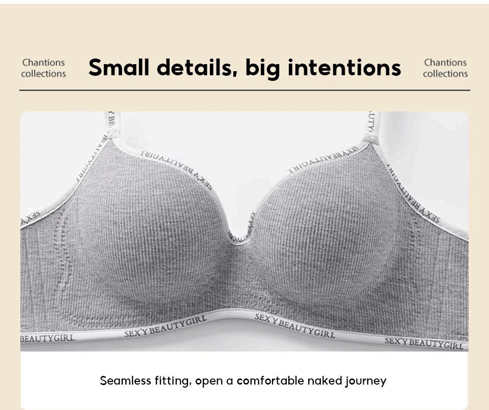 FallSweet Thick Cup Small Chest Bras for Women Seamless Soft Support ...