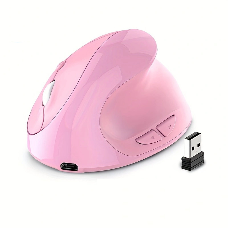 BOW Rechargeable Vertical Mouse Wireless USB 2.4G Right Hand Ergonomic ...