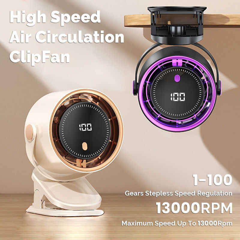 Samsung Desk Fan 5000Mah Rechargeable Fan 100 Gears Strong Wind ...