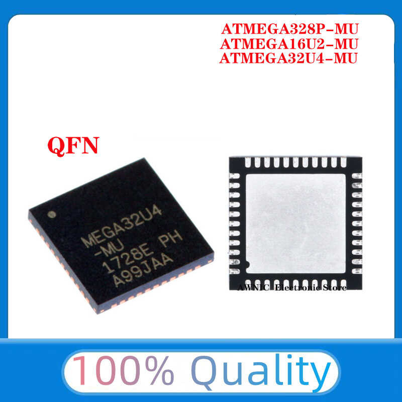 ATMEGA16U2-MU 1pcs ATMEGA328P-MU ATMEGA32U4-MU ATMEGA328 ATMEGA16U2 ATMEGA32U4 QFN In Stock ...