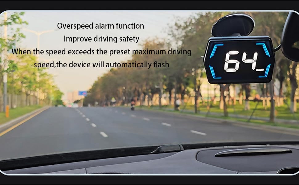 Universal Car HUD GPS Speedometer G20 Car Heads-up Display Plug and Play with USB Connection ...